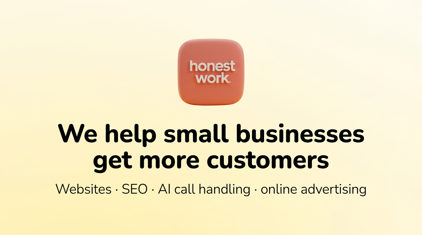 Digital Marketing for Small Businesses | honest work